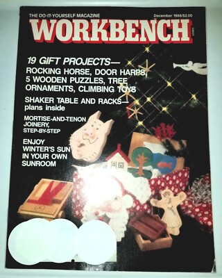 Workbench Magazine. 19 Gift Projects. 1988. Do It Yourself | eBay
