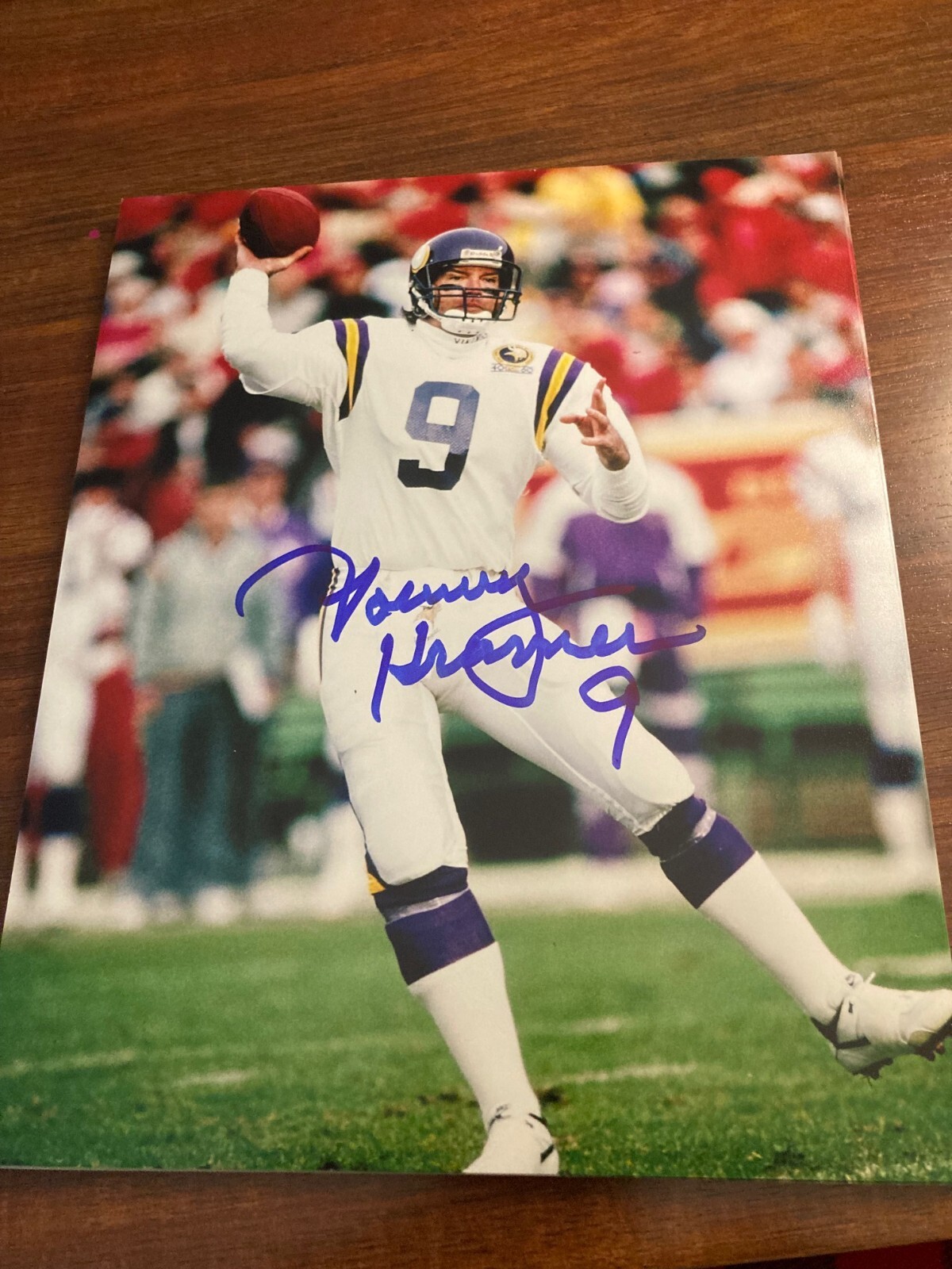 Vikings Tommy Kramer signed 8x10 w/COA | eBay