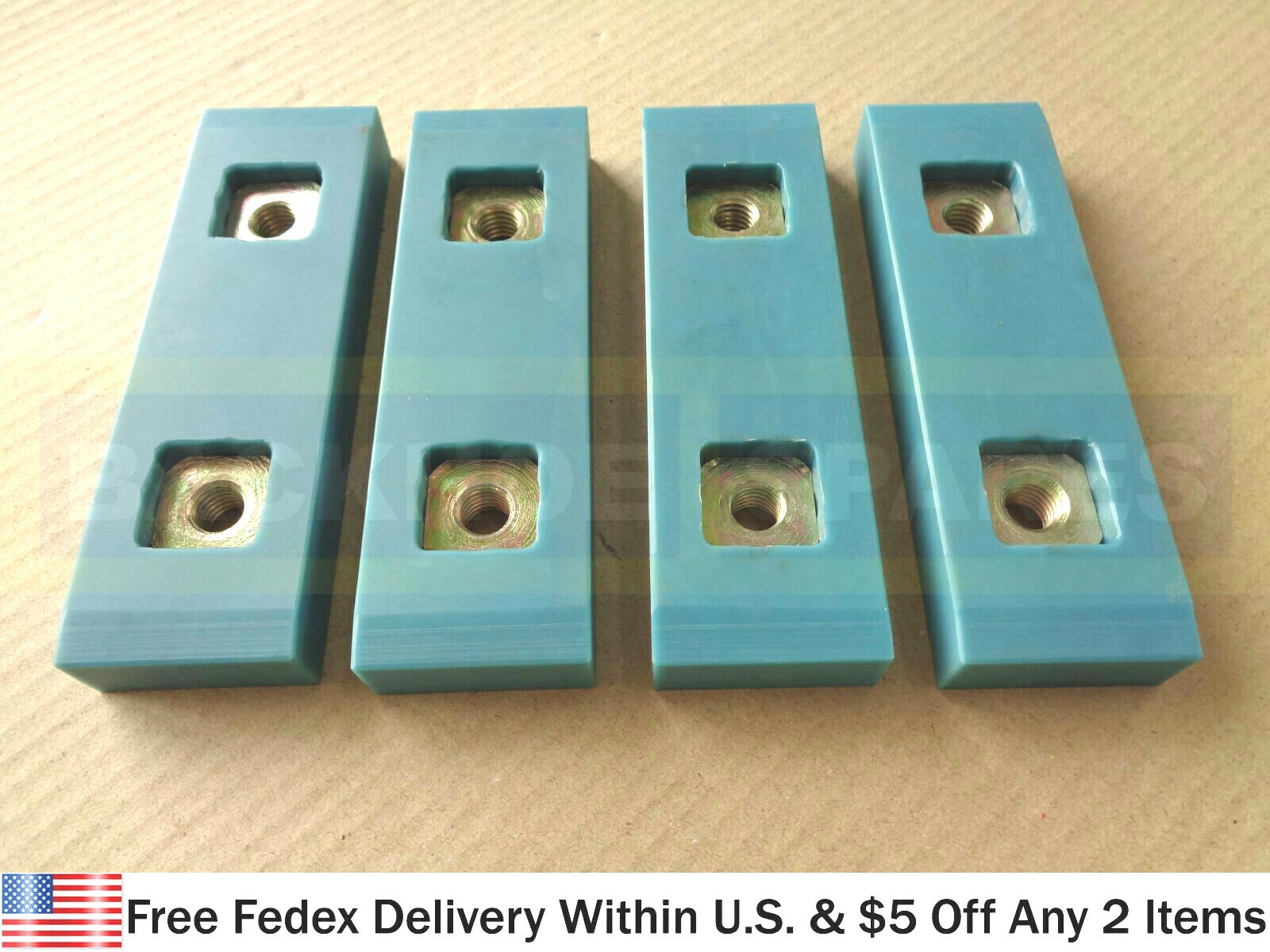 JCB TELEHANDLER LOADER - LIFTALL WEAR PAD, SET OF 4 PCS. (PART NO. 159/ ...