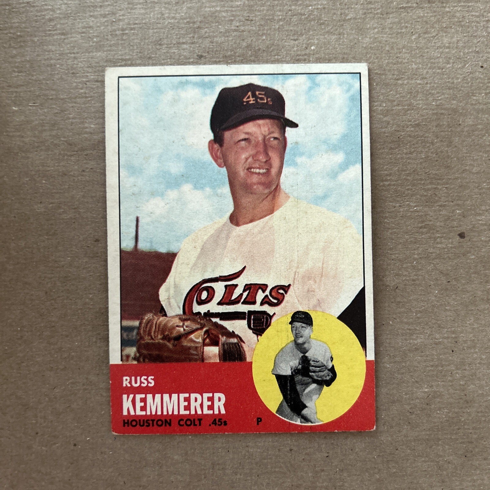 1963 Topps Baseball Russ Kenmerer Houston Colt 45s Card #338 | eBay