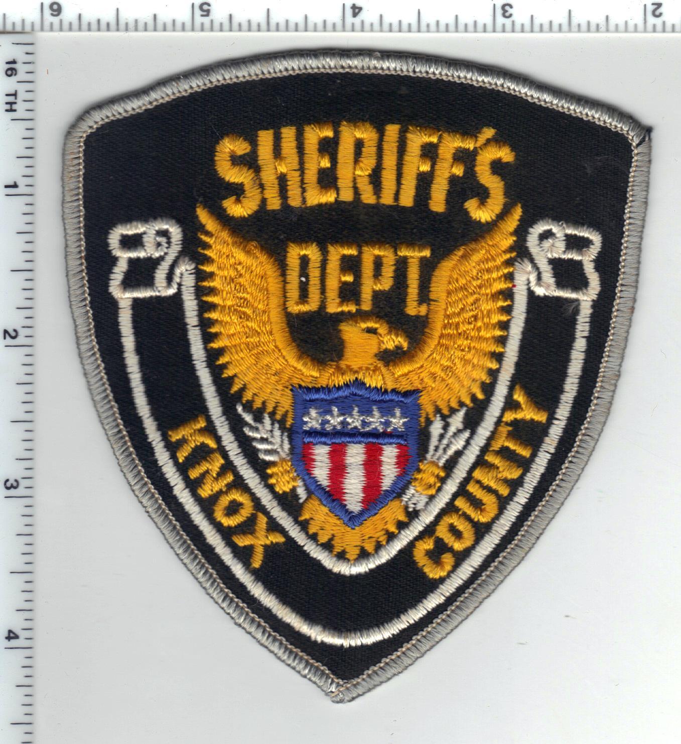 Knox County Sheriff's Dept. (Illinois) Shoulder Patch from the 1980's ...