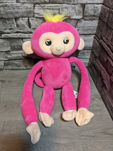WowWee Fingerlings Hugs Big 19" Bella Pink Baby Monkey Interactive ...