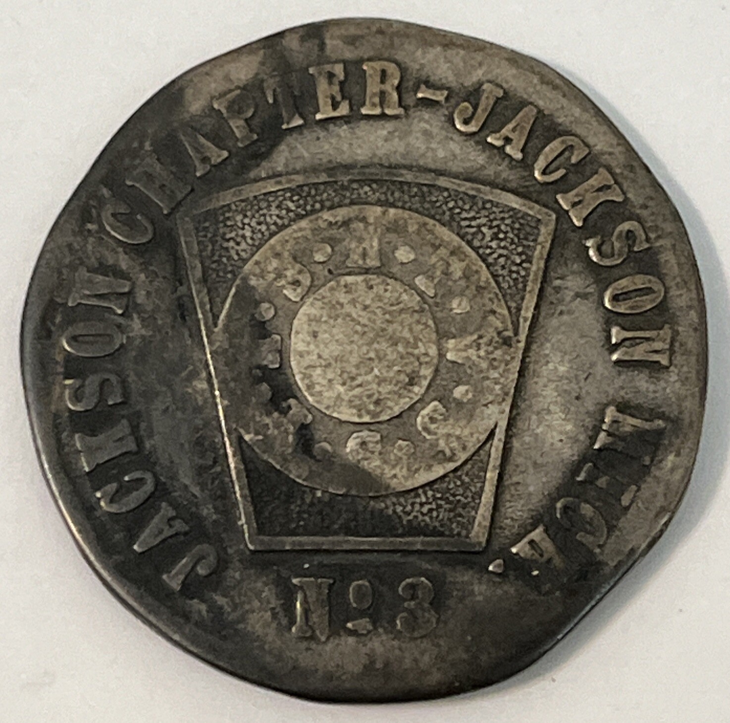 Antique Masonic Chapter Jackson Mich. No. 3 Token | eBay