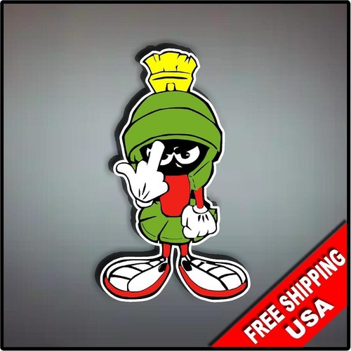Marvin The Martian Flip Off Vinyl Decal Sticker 6" x 3.5" Cartoon ...