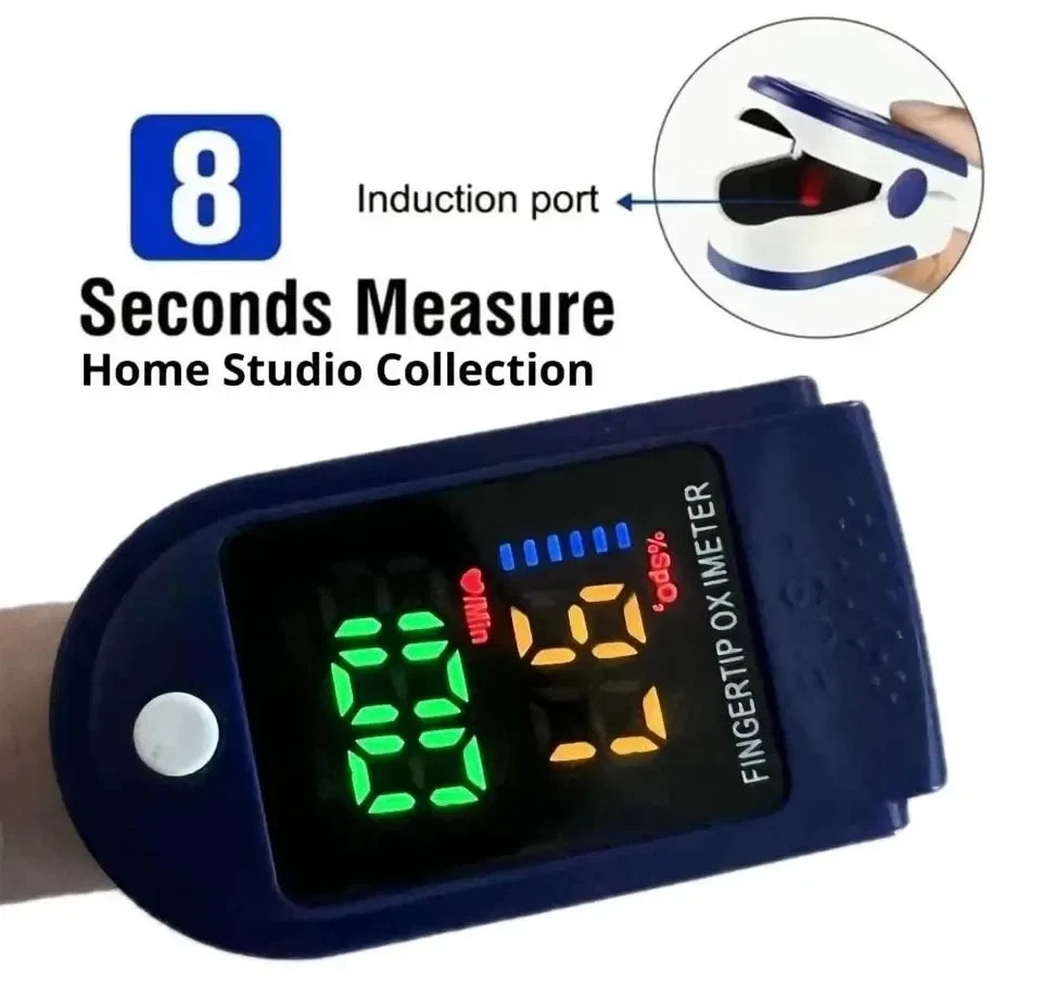 Finger Pulse Oximeter with LED Display – SpO2 Level & Pulse Rate ...