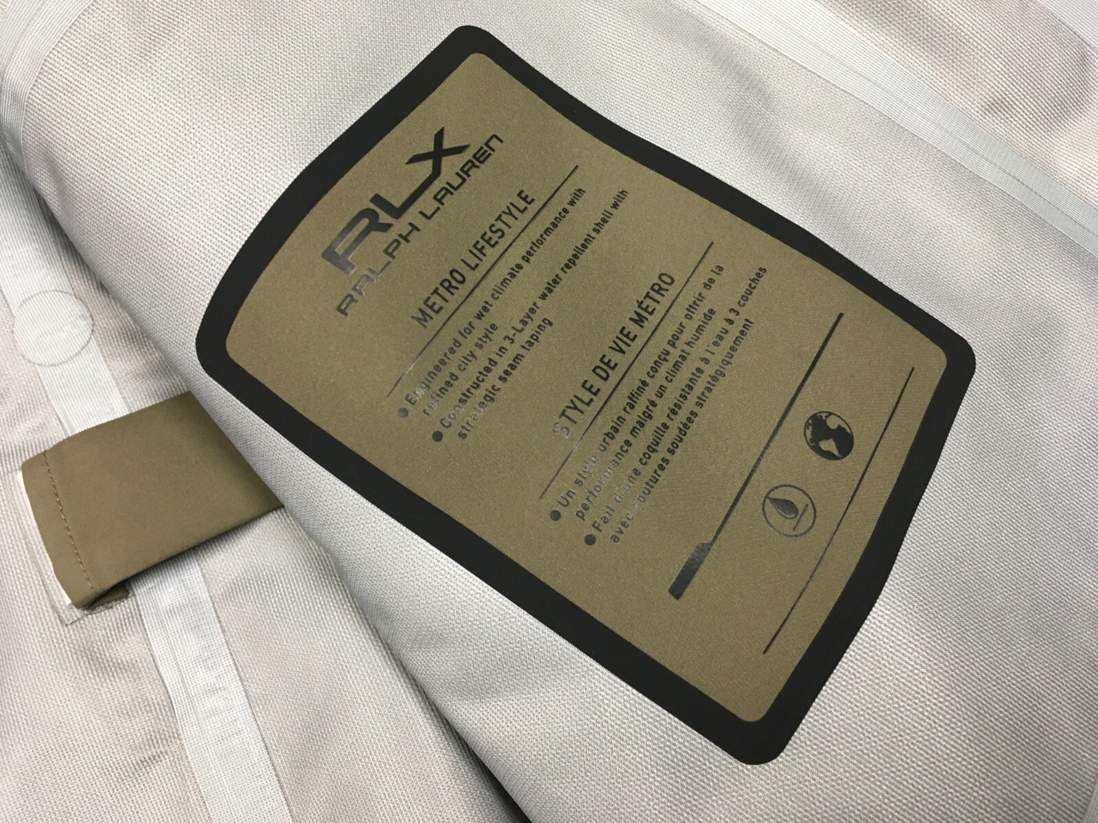 RLX Polo Ralph Lauren Military Army Belted English Moto Tech Rain Jacket Biker L | eBay