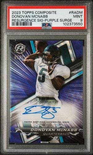 2024 Topps Composite Donovan Mcnabb Resurgence Purple #/99 Auto PSA 9 ...