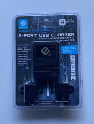 EZ Collection 2-Port USB Charger Intelligent Charging System Version A ...