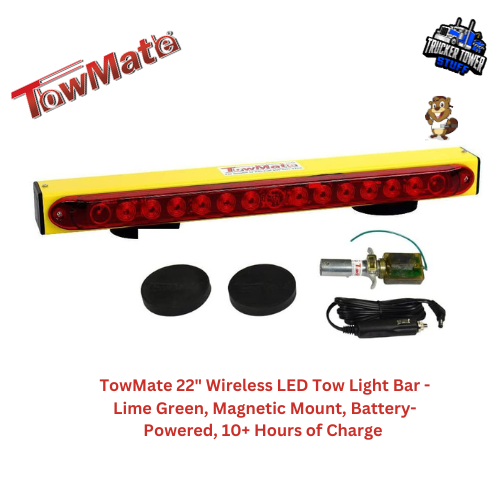 TowMate 22" Sun Light Wireless Tow Light Bar 4-Pin Round Transmitter ...