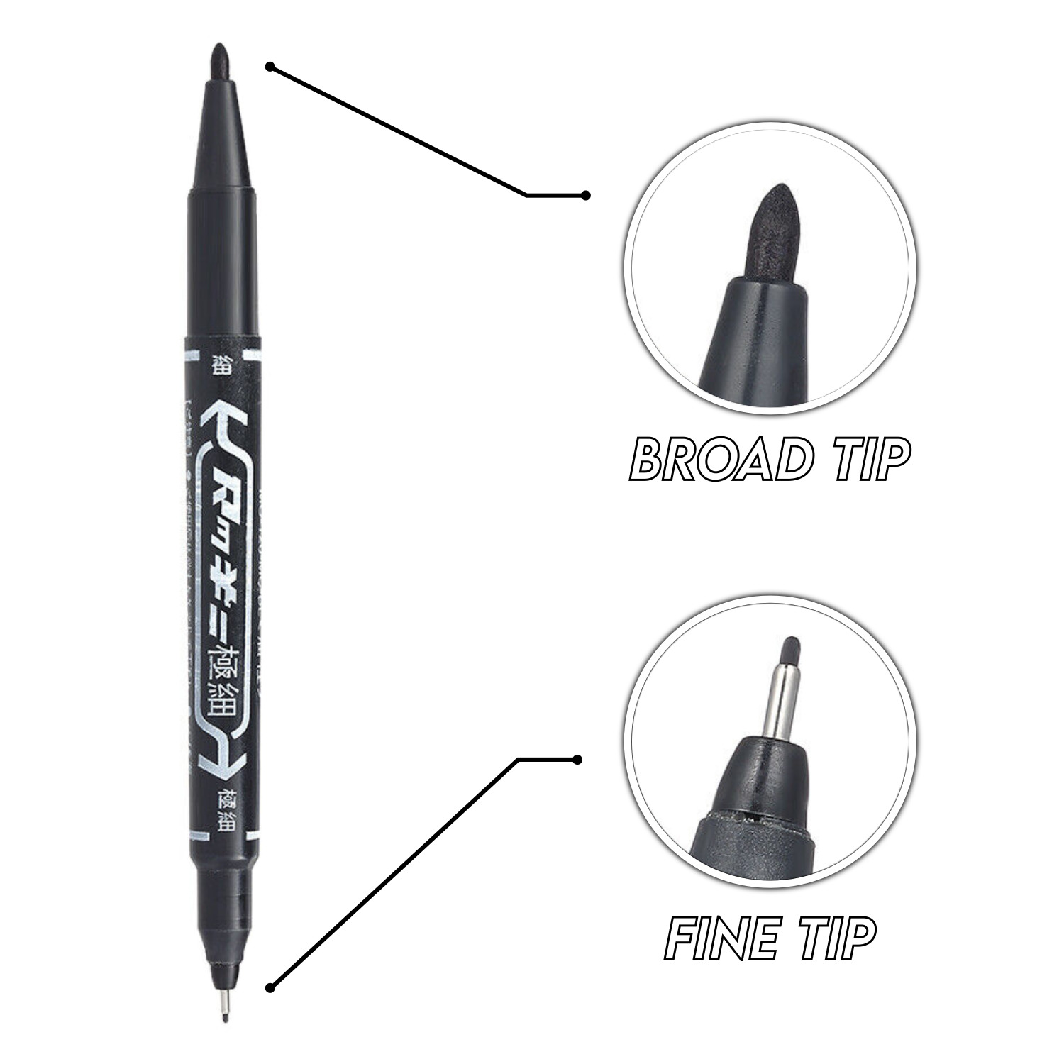 Tattoo Pen Dual-Tip Skin Marker Piercing Marking Surgical Scribe | eBay