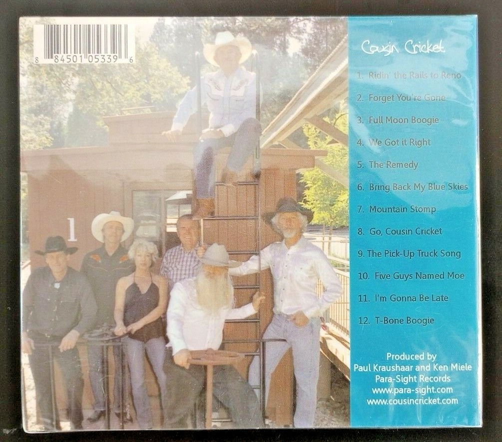 Ridin' the Rails to Reno Cousin Cricket Country CD Sealed 884501053396 ...