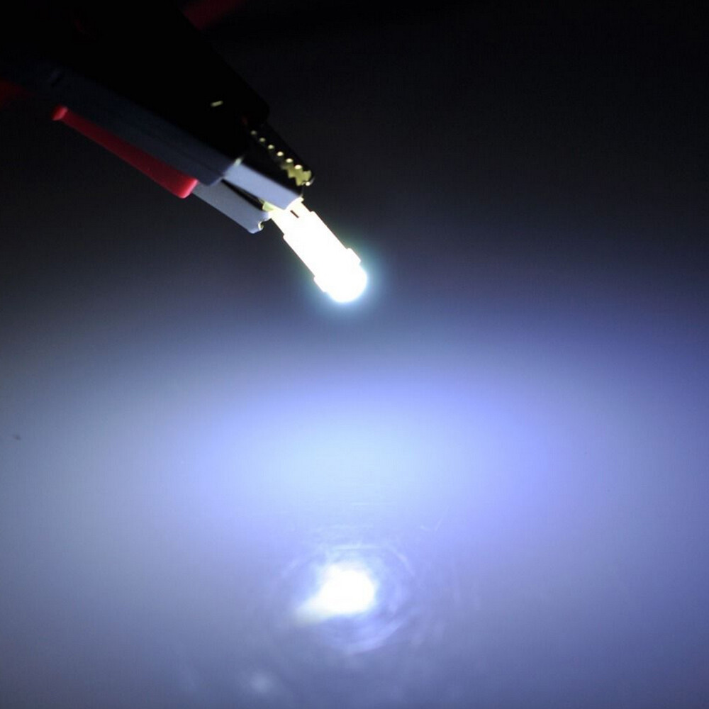 20Pcs T5 COB LED Light 12V 1W Interior Dashboard Gauge Instrument ...