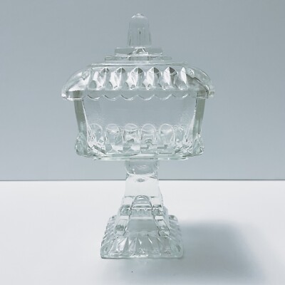 Vintage Glass Wedding Box w/ Lid | eBay