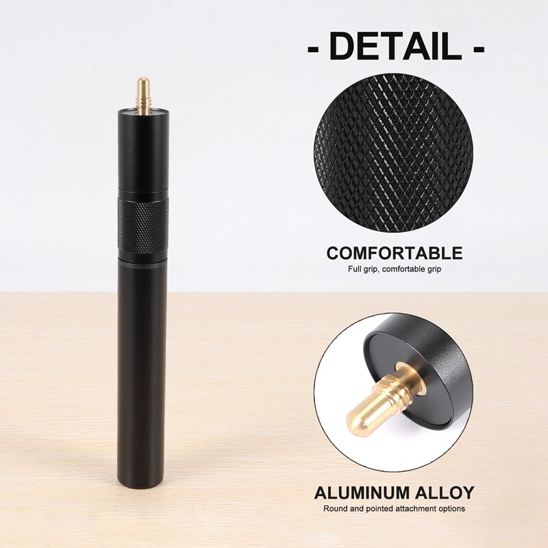 2X(9 Inch Aluminum Alloy Billiard Pool Cue Telescopic Adjustable ...