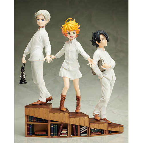 Aniplex The Promised Neverland Figur im Maßstab 1/8 Norman Emma Ray 3er ...