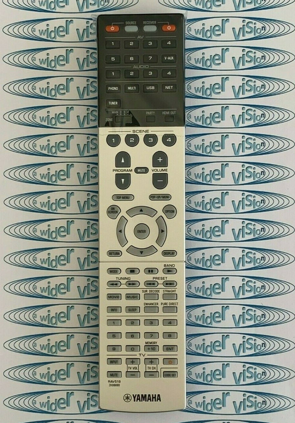 Yamaha remote control suitable for RX-A2000 to RX-A2030, RX-A3000 to RX ...