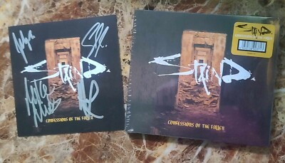 Staind Confessions Of The Fallen CD SIGNED Art Card Insert Aaron Lewis ...