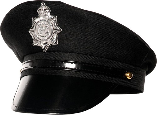 Adult Cop Hat Police Costume Accessory Security Patrol Police Captain ...