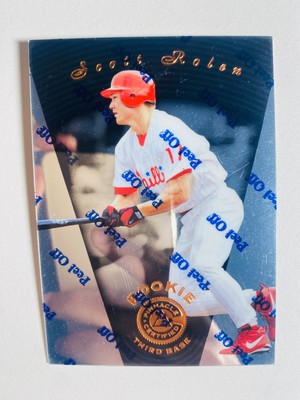 1997 PINNACLE CERTIFIED #112 SCOTT ROLEN ROOKIE NM-MT MLB BASEBALL CARD ...