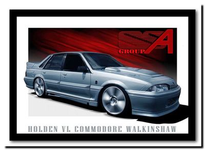 QUALITY CANVAS ART PRINT Holden Walkinshaw `Walky' VL Commodore 24x18 ...