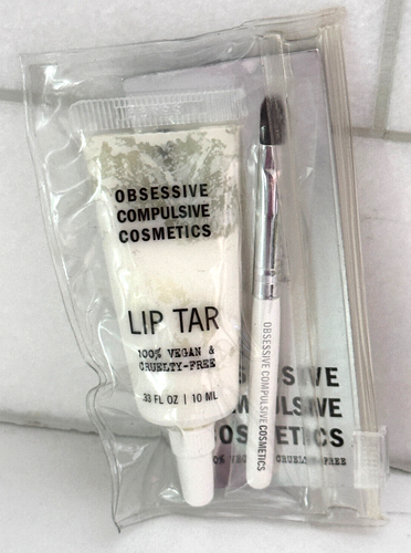 OCC Obsessive Compulsive Cosmetics Lip Tar w Brush FEATHERED .33 fl oz ...