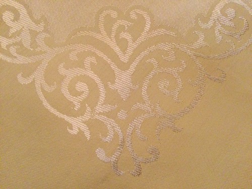 Vintage Cotton Rayon Damask 50" x 68" Tablecloth Japan | eBay