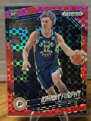 Johnny Furphy 2024-25 Prizm Black Rookie Red Power Prizm 56/75 Pacers ...