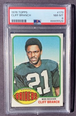1976 TOPPS #173 CLIFF BRANCH PSA 8 | eBay