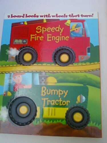 WHEELIE BOOKS, SPEEDY FIRE TRUCK AND BUMPY TRACTOR By Igloo Excellent ...