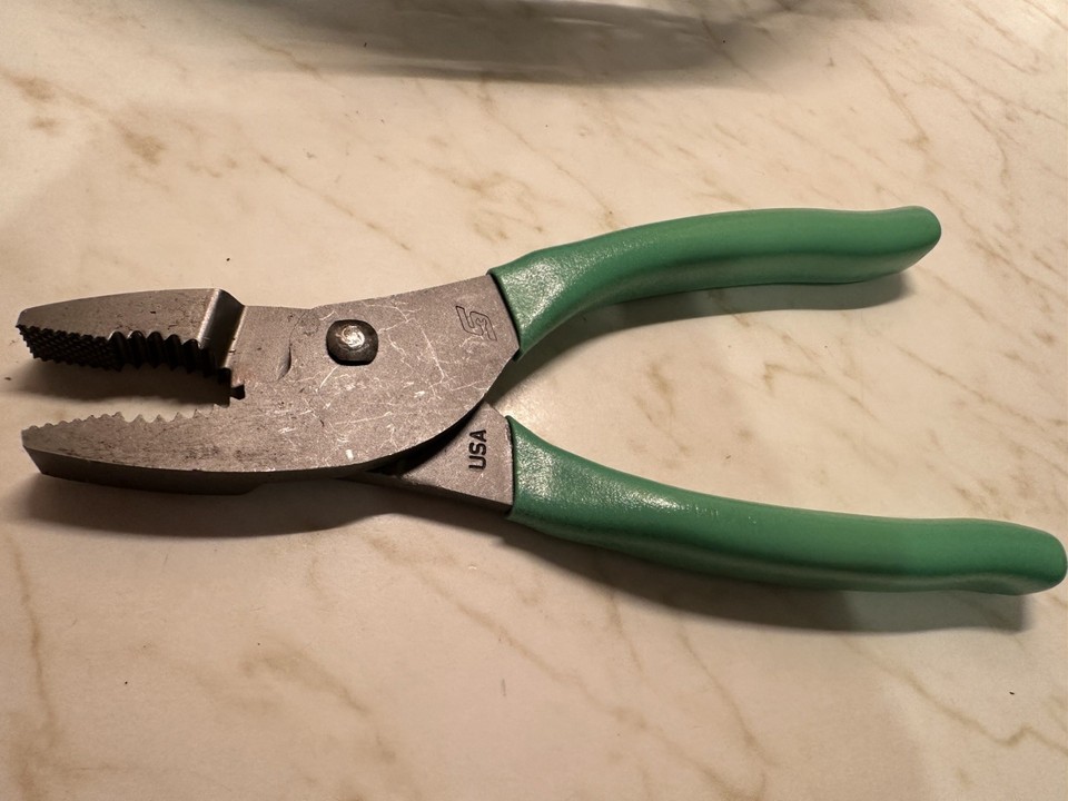 Snap On 47ACF GREEN 6"Combo Slip Joint Pliers Talon Grip Excellent ...