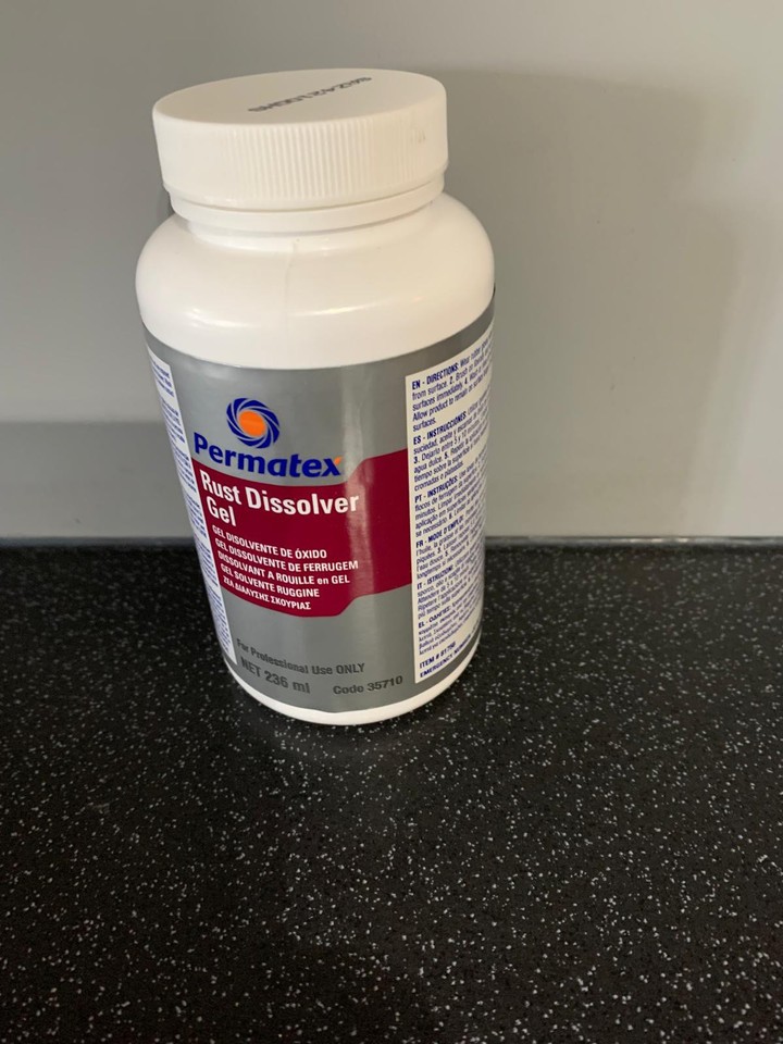 PERMATEX PROFESSIONAL RUST DISOLVER/REMOVER GEL RUST TREATMENT/KILLER ...