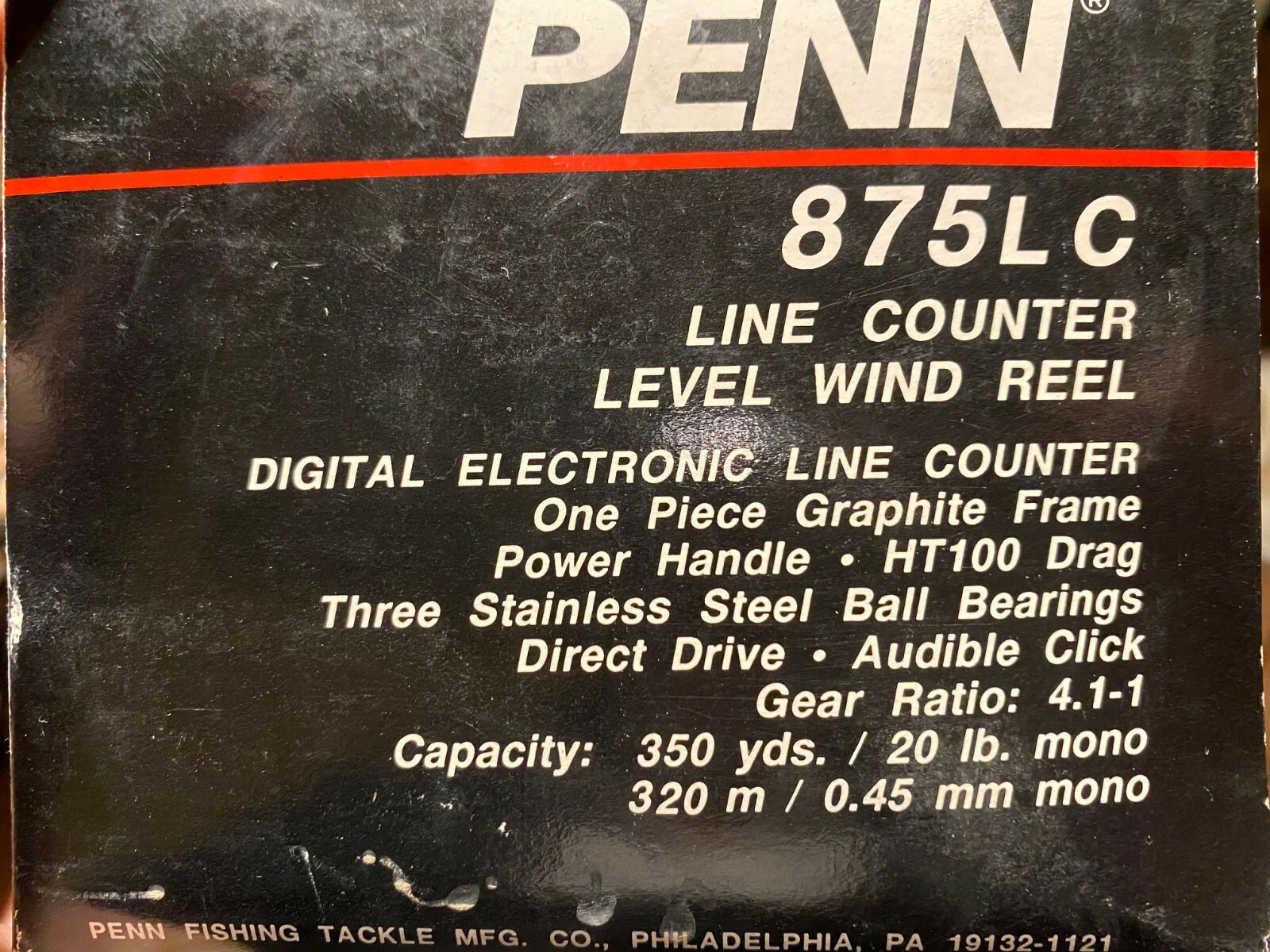 Penn 875L C LINE COUNTER LEVEL WIND ReeL | eBay
