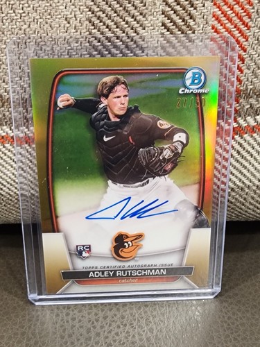 2023 Bowman Baseball Adley Rutschman Rookie Autograph GOLD Numbered 27 ...