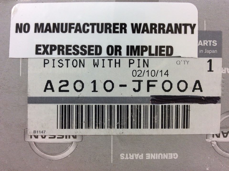 A2010-JF00A Nissan GT-R Piston w/Pin Set NEW OEM!! A2010JF00A | eBay