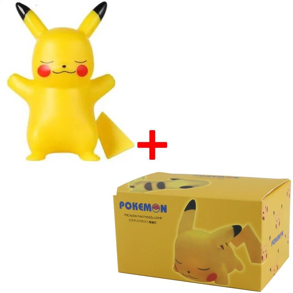 Pokemon Pikachu Cute Night Light Battery Powered Glowing Kids Gift Lamp ...