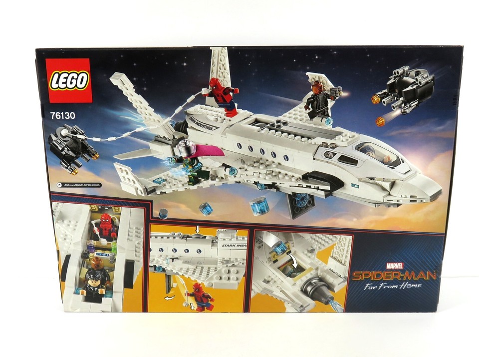 LEGO 76130 Spider man Stark Jet Drone Attack Brand New Sealed Box 504 ...