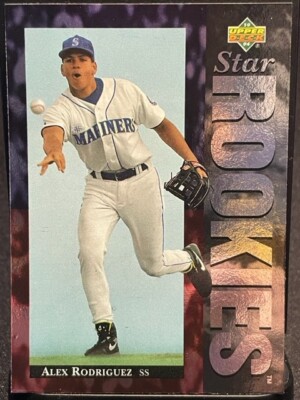 1994 Upper Deck ALEX RODRIGUEZ RC Star Rookies Card #24 Clean GEM-MINT ...