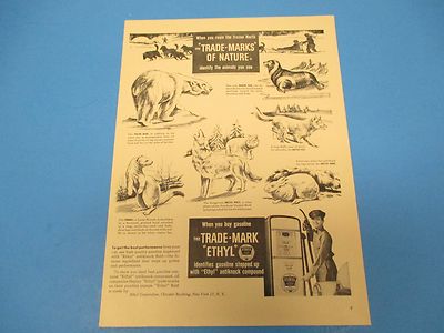 1948 Print Ad, Trade-Mark Ethyl Gasoline, antiknock compound, Ethyl ...