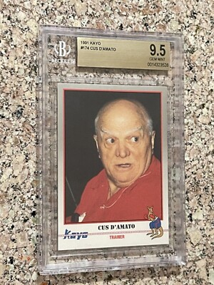 1991 Kayo Boxing - CUS D'AMATO #174 - Mike Tyson Trainer - BGS 9.5 ...