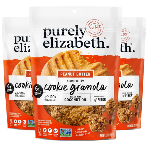 Purely Elizabeth Cookie Granola, Peanut Butter, Gluten-Free, Non-Gmo (3 ...