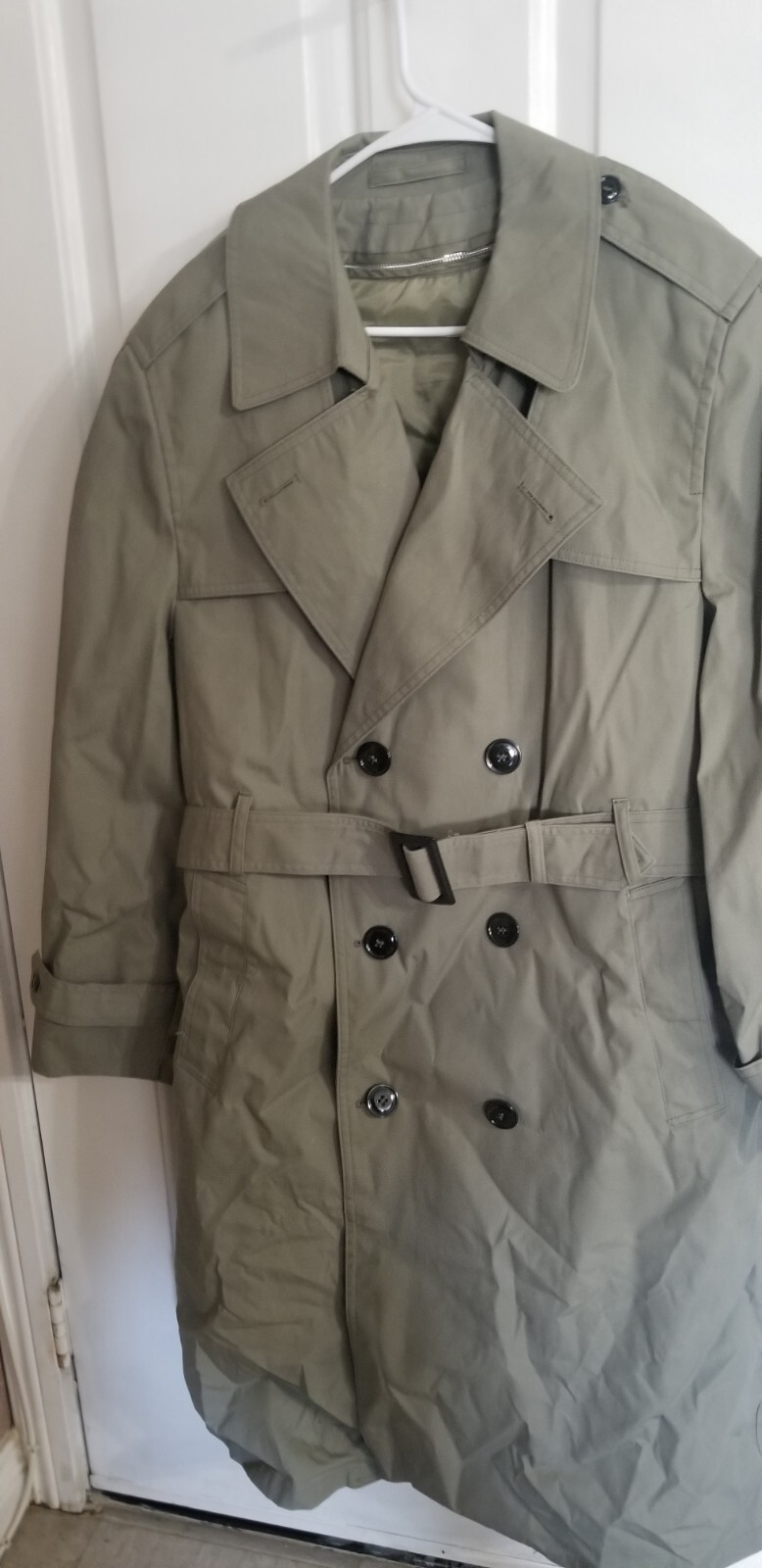 USMC MARINES ISSUE COAT ALL WEATHER PEWTER TRENCH MEN'S 40R JACKET ...