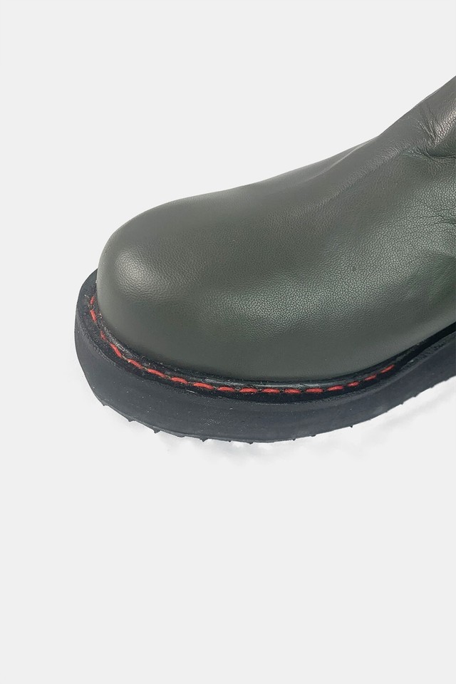 Bread and Butter Green Leather Chelsea Boots. Size EU39 / UK6 | eBay UK