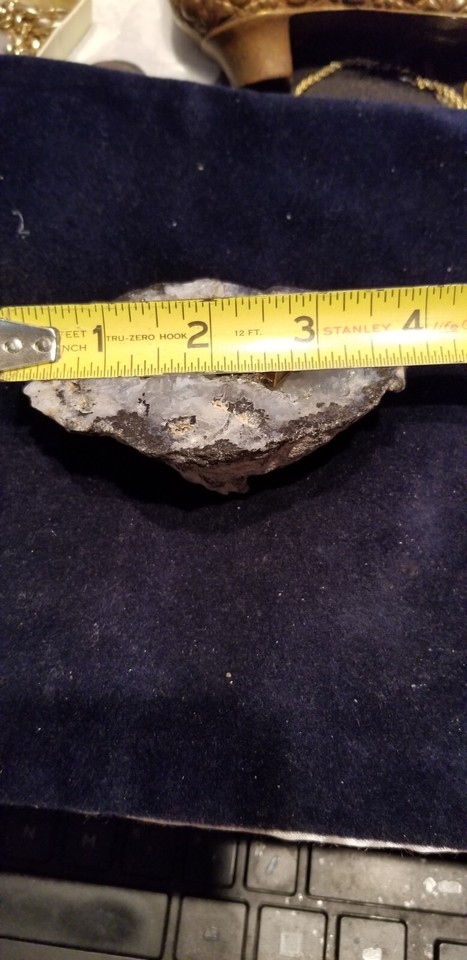 Agate Geode Mineral Crystal Rock Mine Figurines Pewter Miners & Pyrite ...