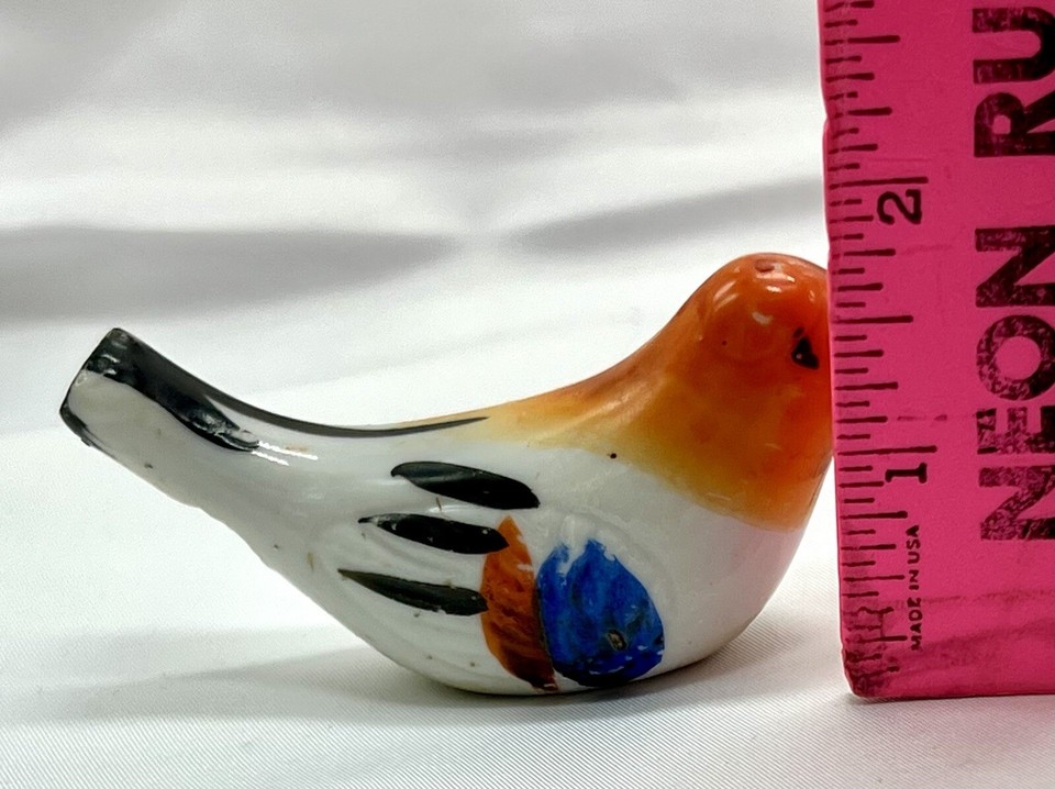 Rare Vintage Beautiful Porcelain Ceramic Bird Shaped Whistle Made In ...