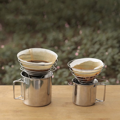 Stainless Steel Collapsible Camping Coffee Maker Folding Pour Over ...