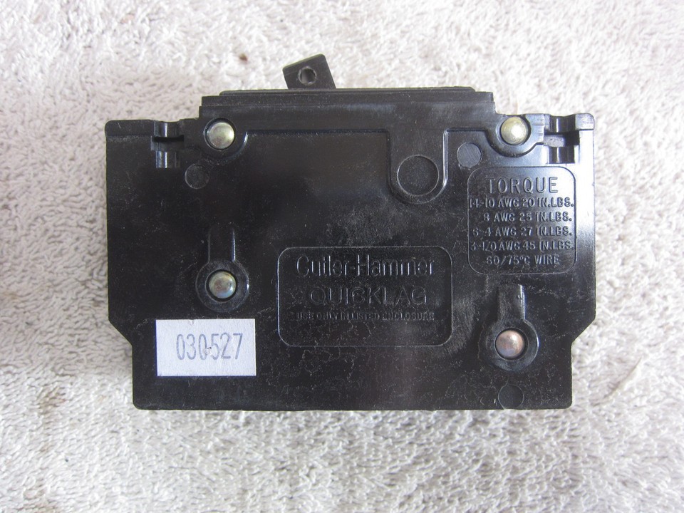 Cutler-Hammer QC1020 1P 20A 120V Quicklag Circuit Breaker, Used | eBay