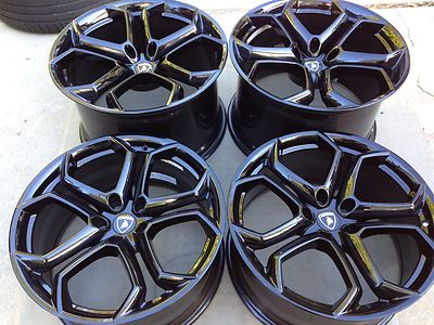 19" 20" LAMBORGHINI AVENTADOR LP700 OEM ORIGINAL FACTORY GLOSS BLACK ...
