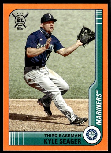 2021 Topps Big League Orange Border Kyle Seager Seattle Mariners #127 ...