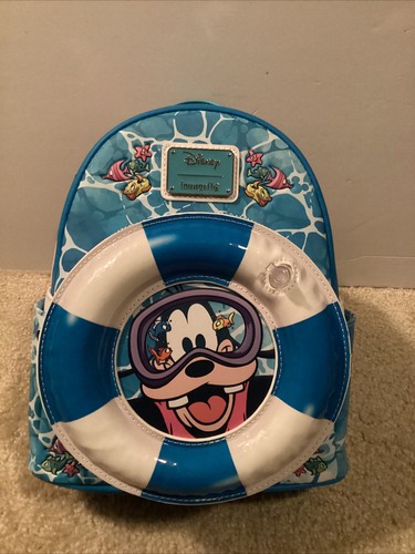 LOUNGEFLY GOOFY SCUBA FIGURAL FLOATIE MINI BACKPACK~ WITH TAGS~ BRAND ...
