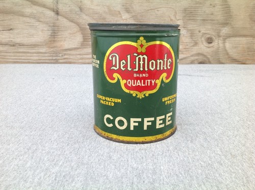 Vintage Empty Del Monte Coffee Can Tin with Lid | eBay